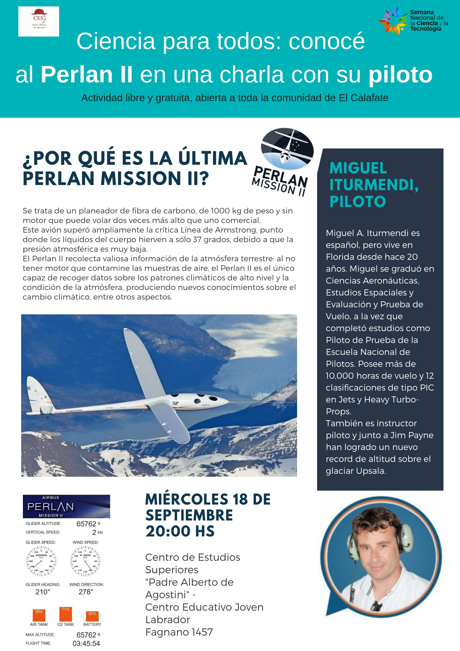 MoodleCES: MAÑANA 20 HS :: CHARLA IMPERDIBLE CON EL PILOTO DEL PERLAN ...